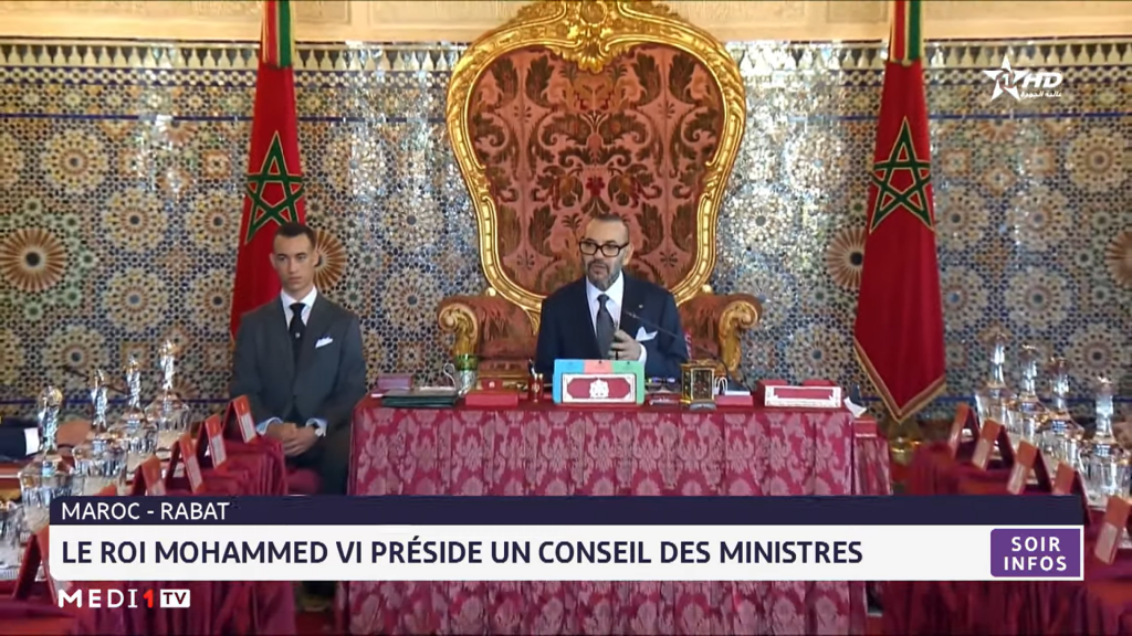 Le Roi Mohammed VI préside un Conseil des ministres - Atlasinfo