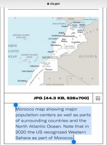 La CIA adopte la carte complète du Maroc avec son Sahara - Atlasinfo